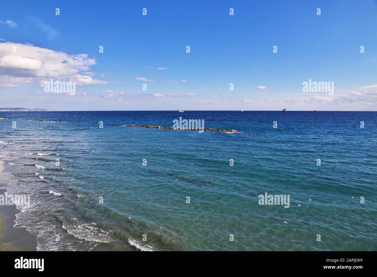 The coast line of limassol city hi-res stock photography and images - Alamy