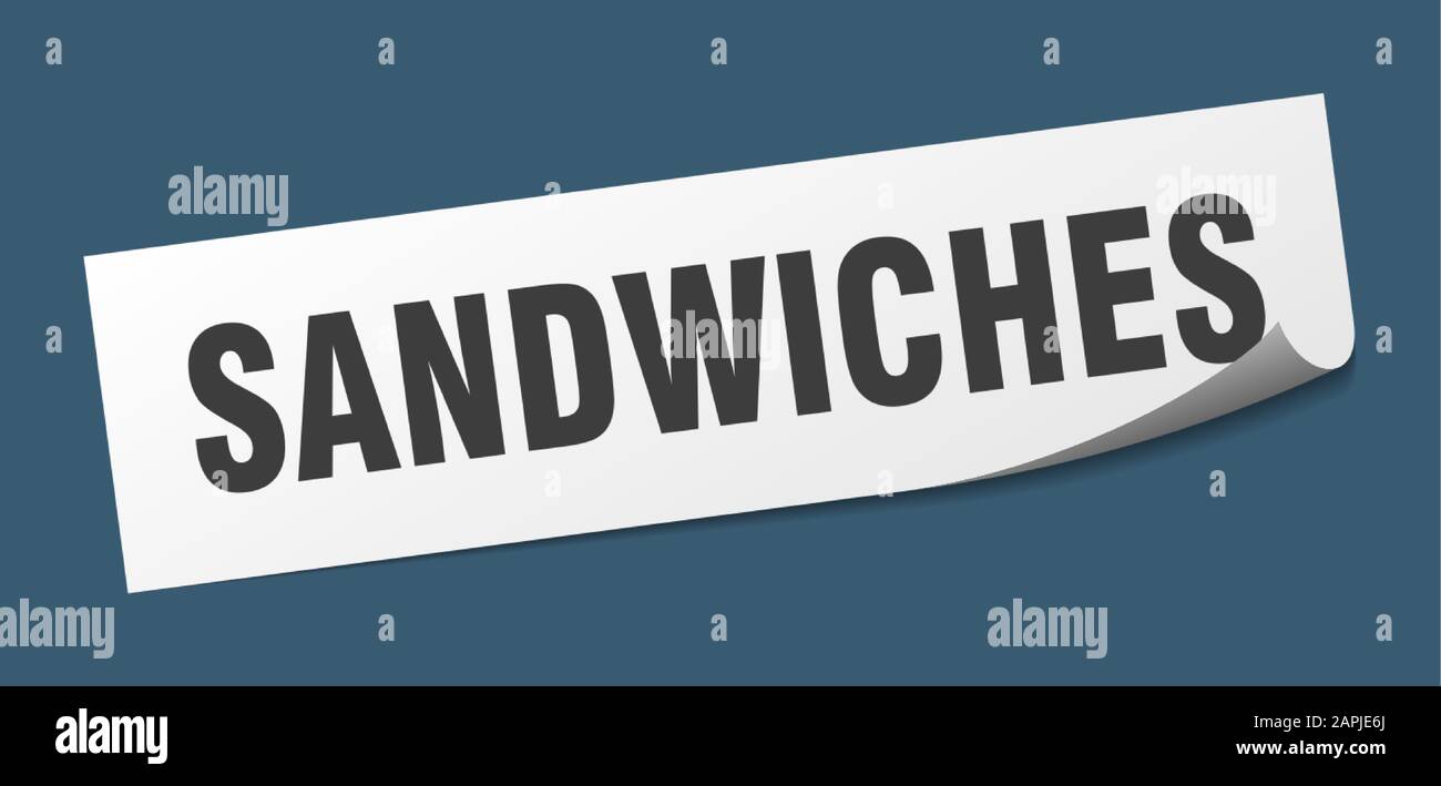 Delicious sandwiches sign Stock Vector Images - Alamy