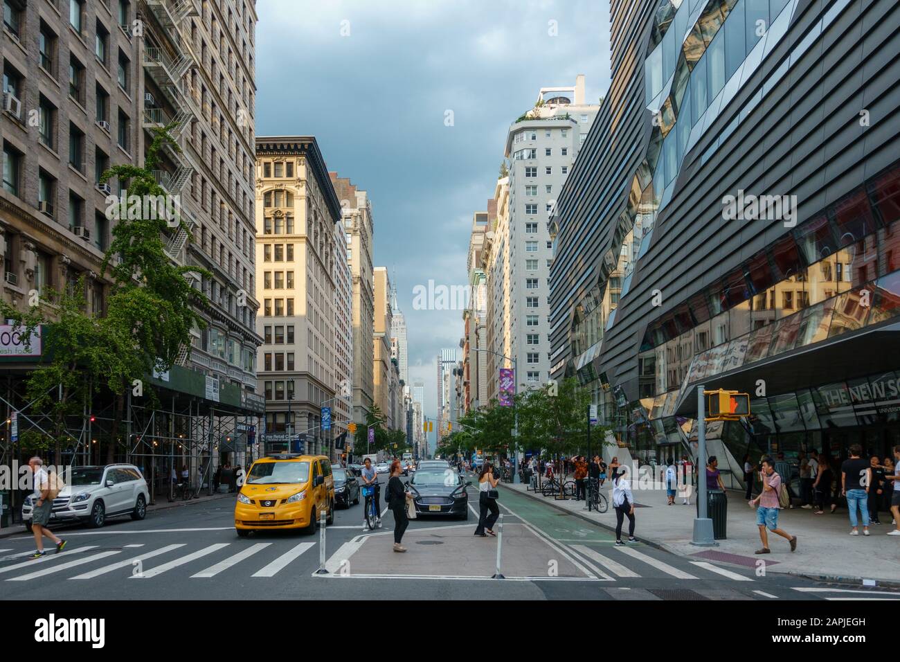 City life in Manhattan at day time Stock Photo - Alamy