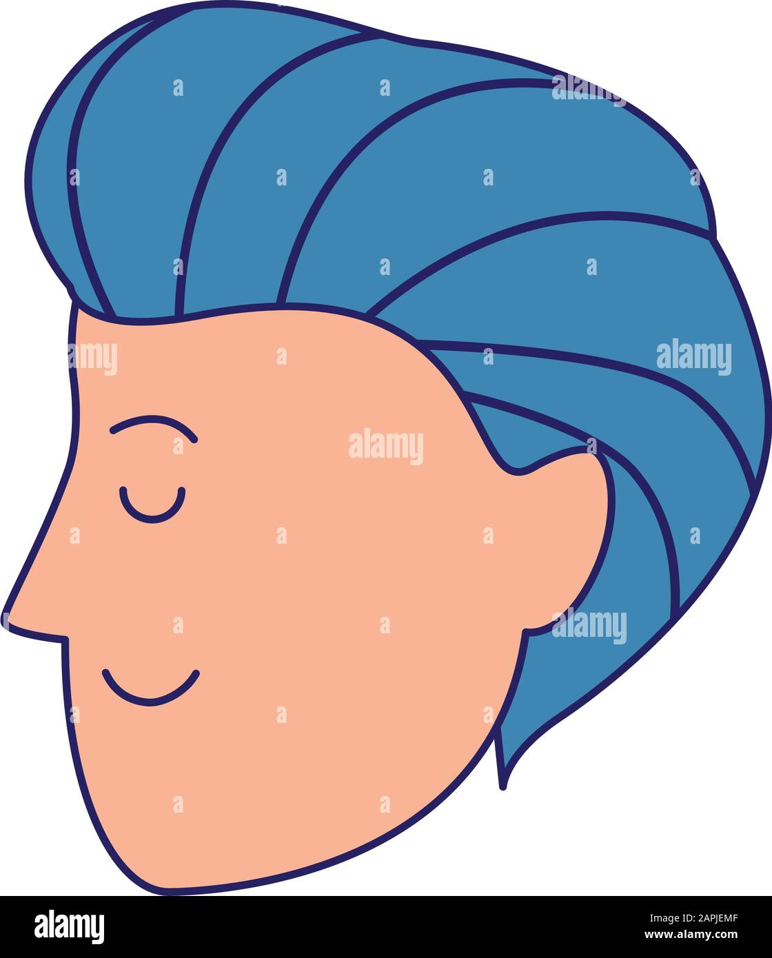 cartoon man profile face icon Stock Vector Image & Art - Alamy