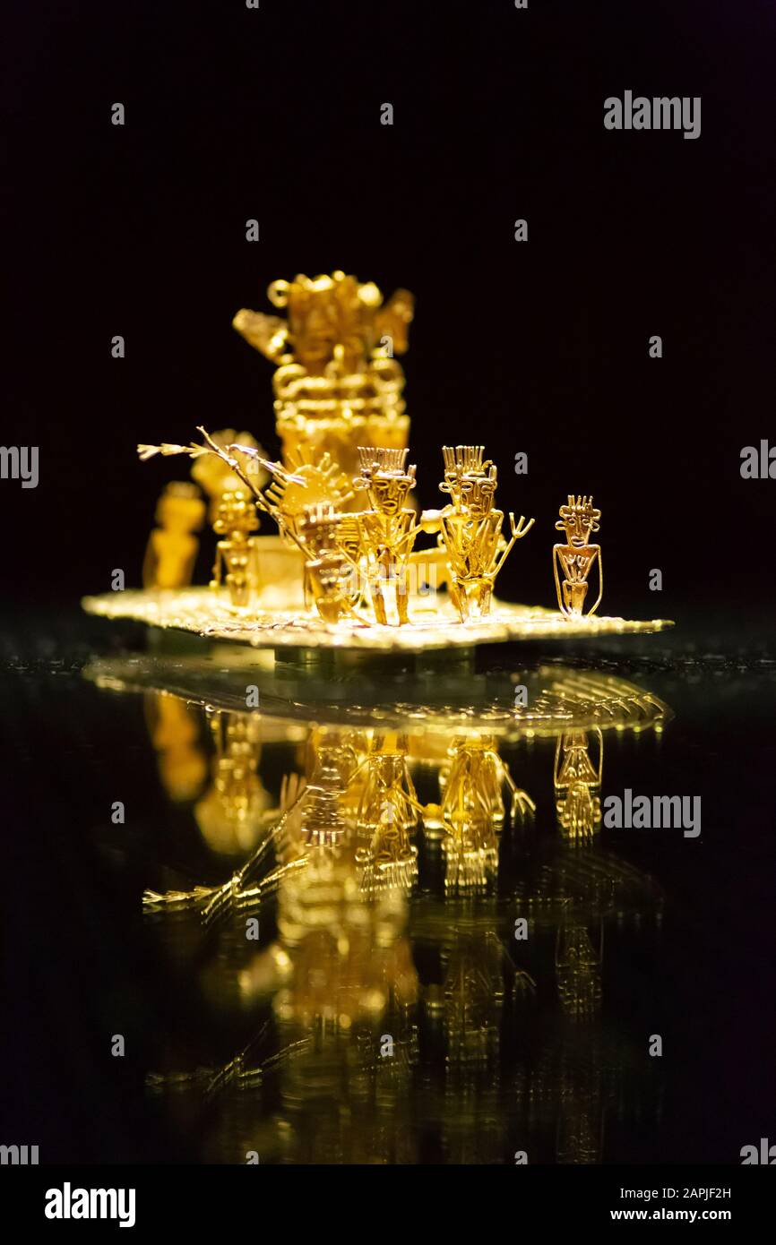 The Poporo Quimbaya Made of Gold (The Gold Museum, Bogotá, Colombia ...