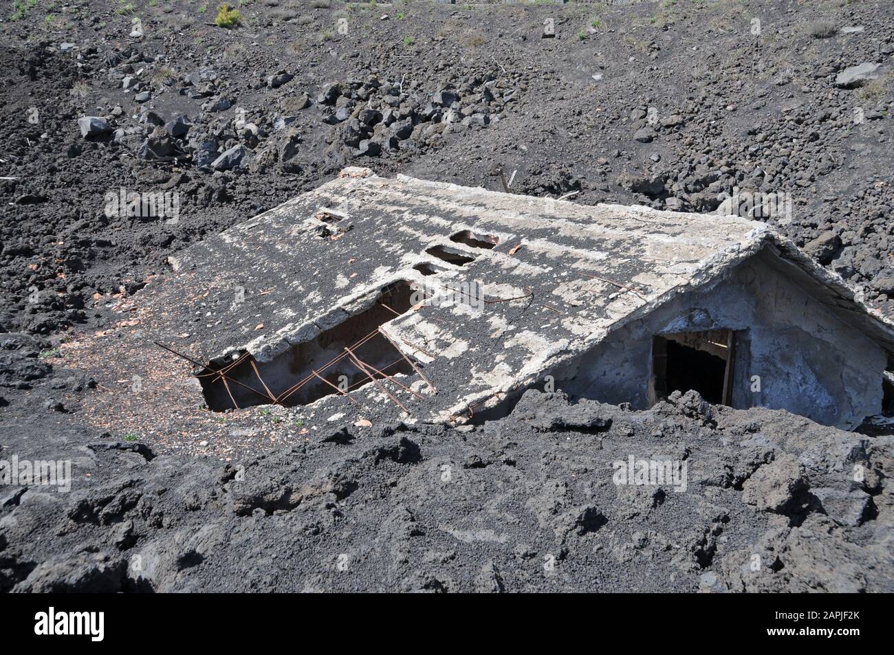 Buried under volcanic ash and pumice hi-res stock photography and ...