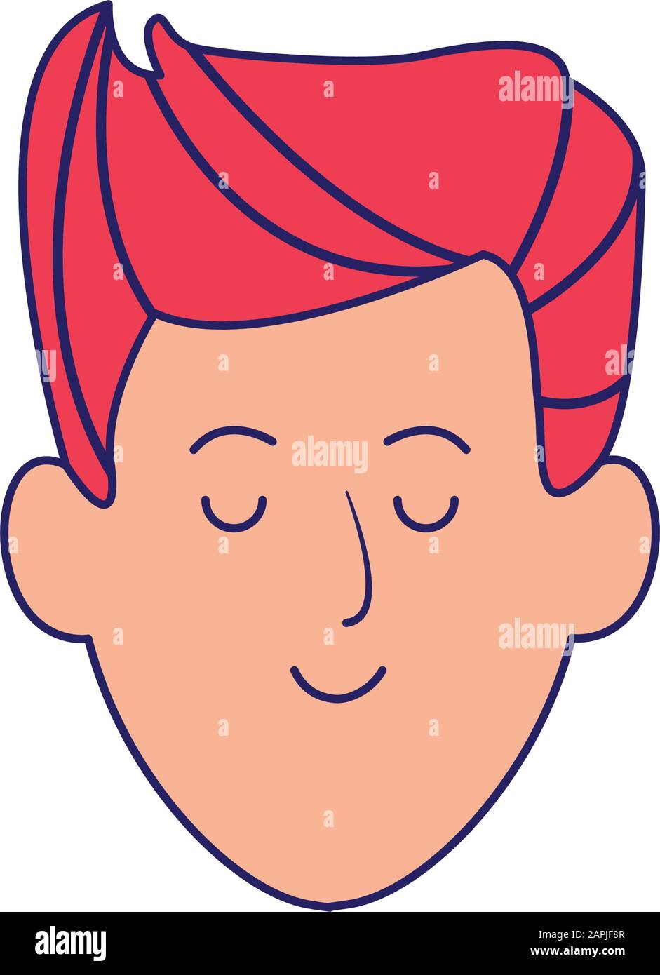 cartoon man with red hair Stock Vector Image & Art - Alamy
