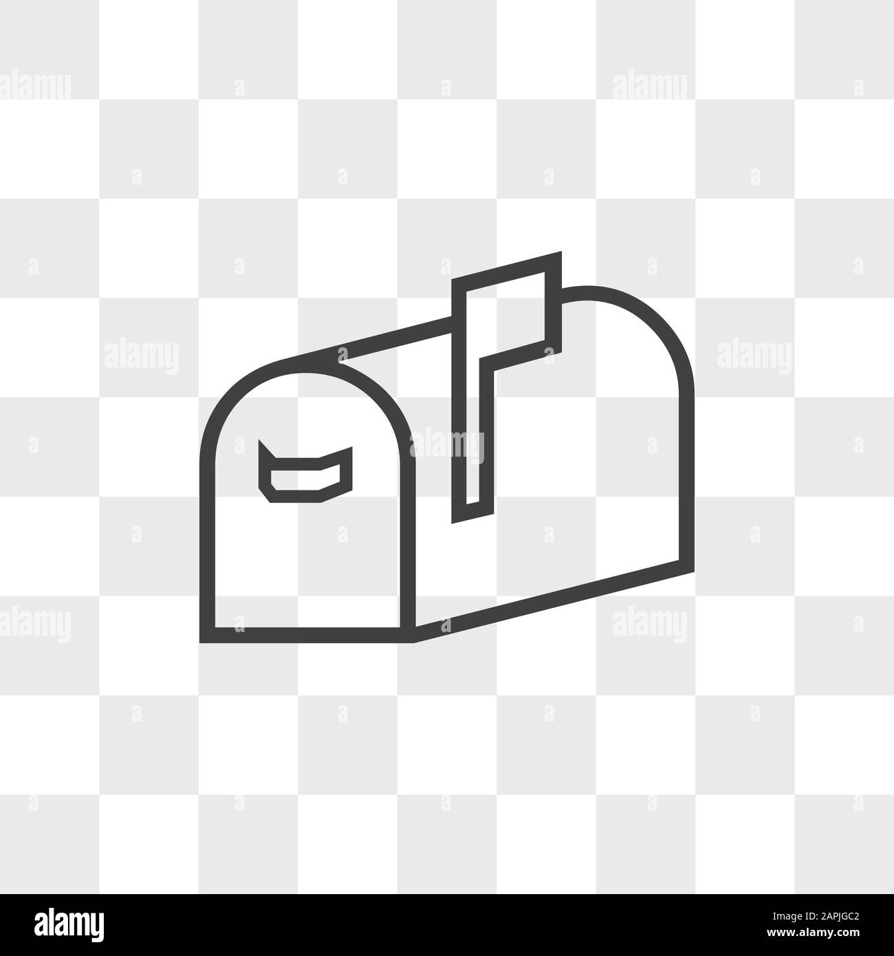 Postage stamp line icon Stock Vector Images - Alamy