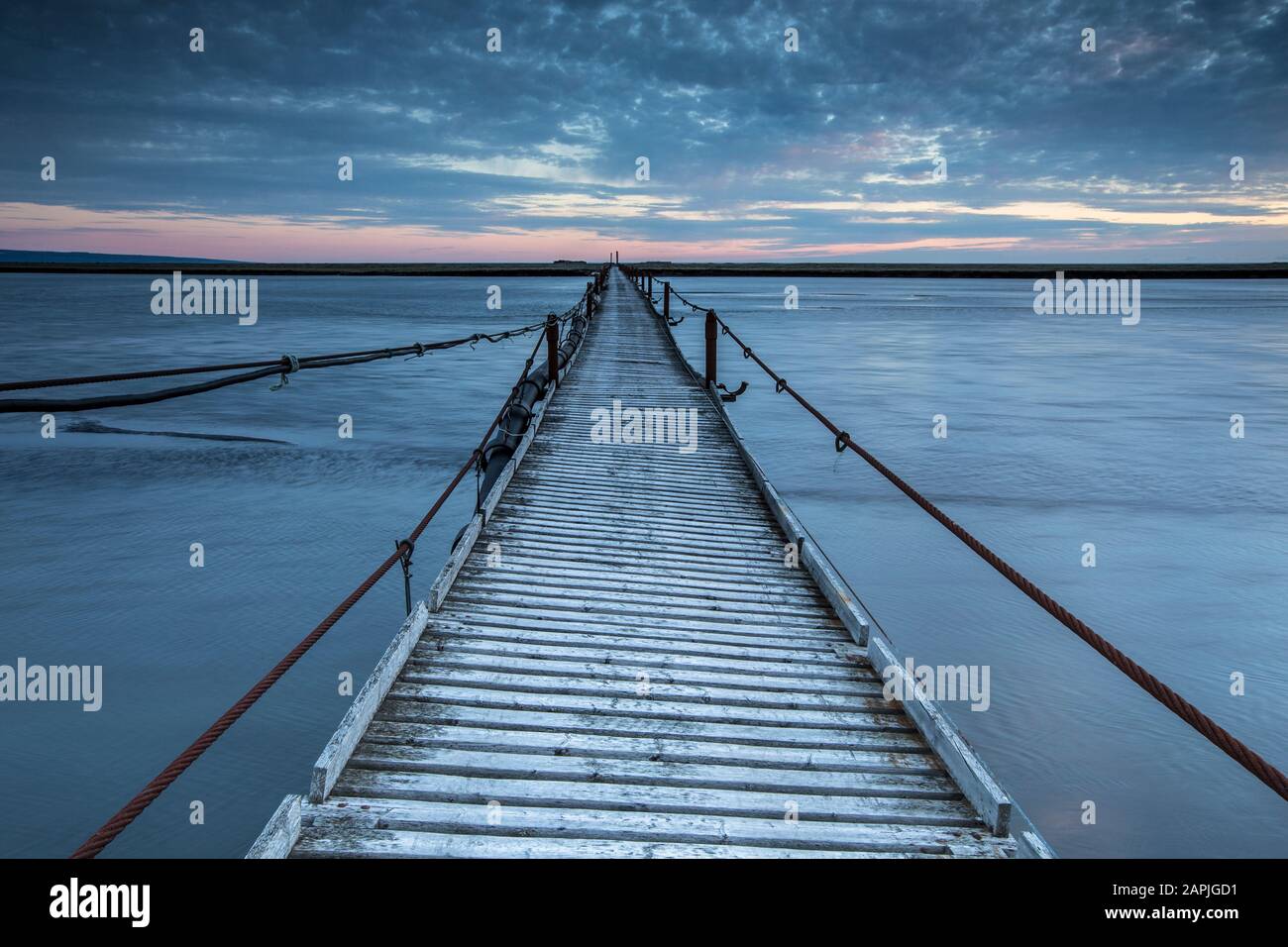 Wood bridge in northern Iceland Stock Photo - Alamy
