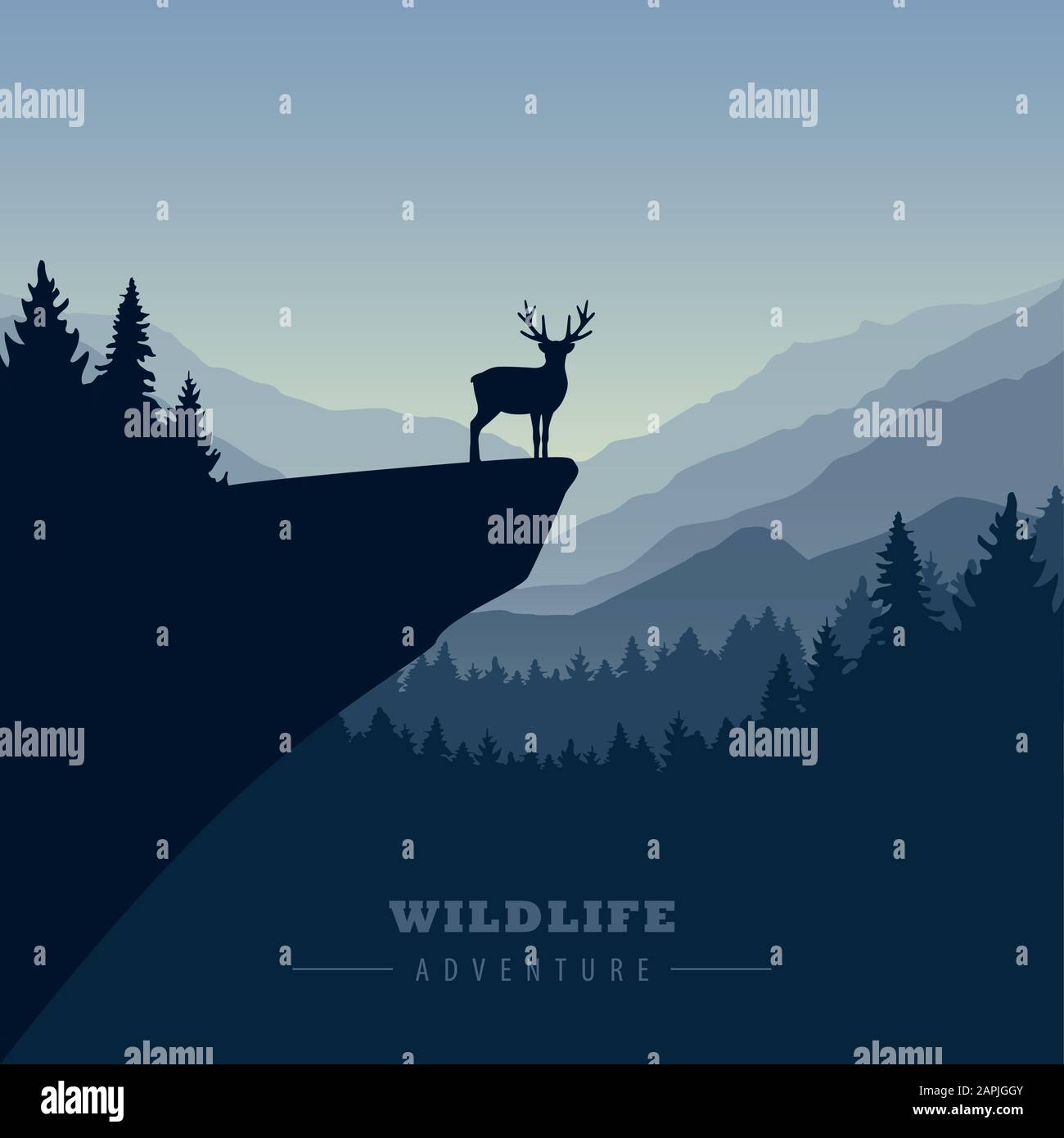 Hunt cliff Stock Vector Images - Alamy