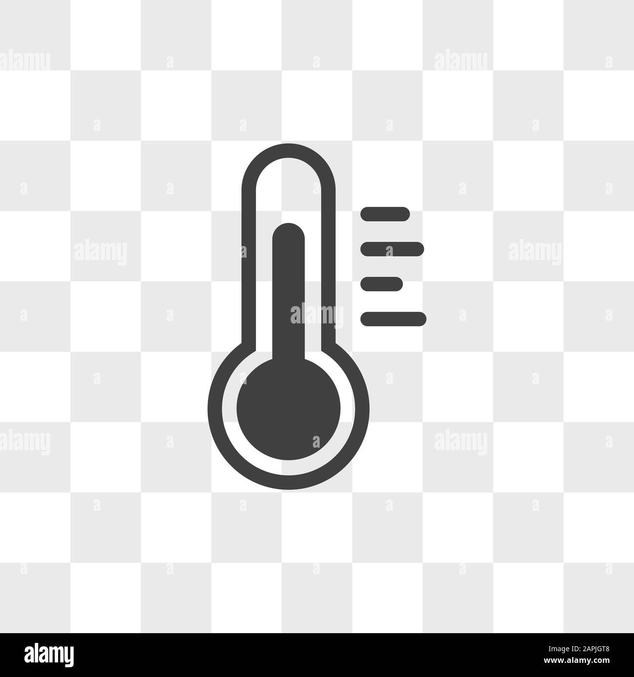 Temperature vector icon in modern design style for web site and mobile ...