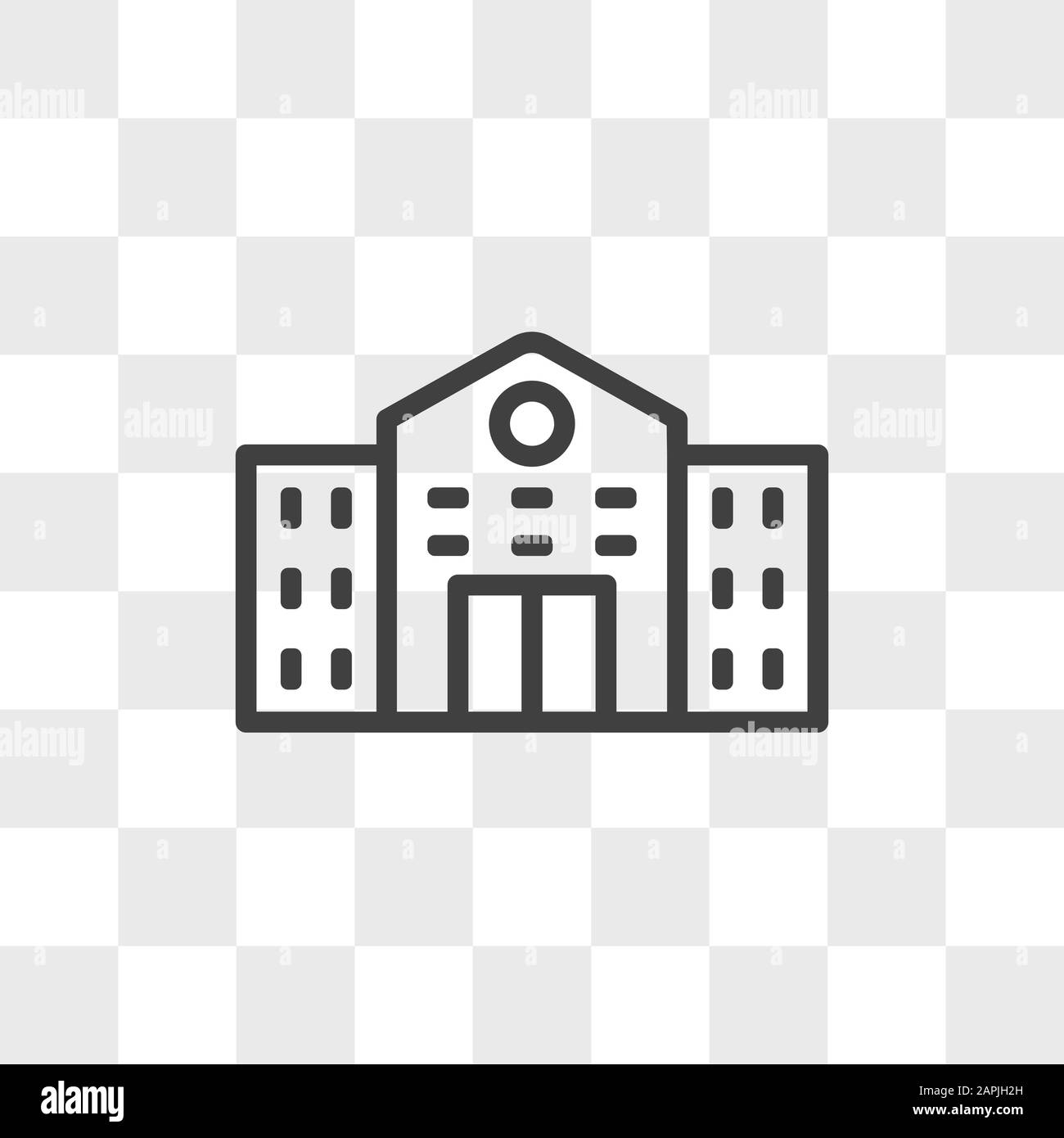 University vector icon in modern design style for web site and mobile ...