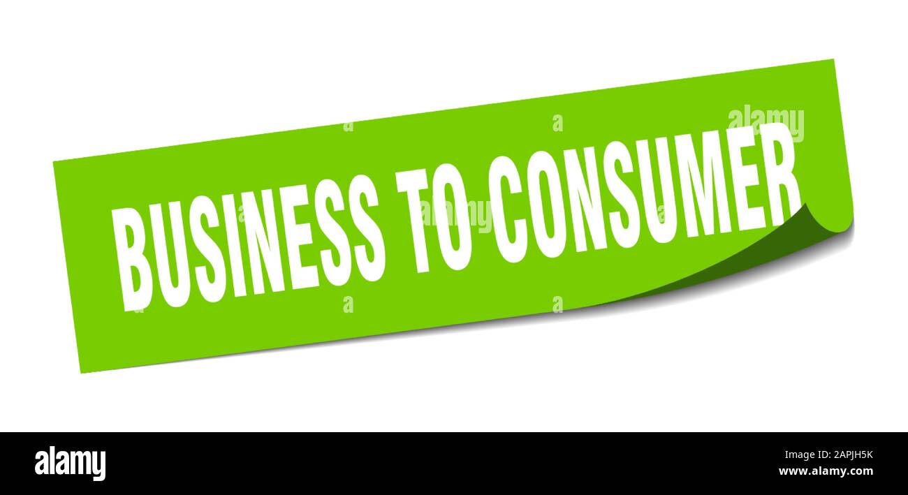 business to consumer sticker. business to consumer square sign ...