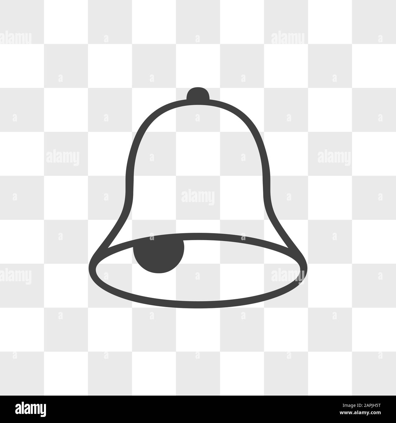 Bell vector icon in modern design style for web site and mobile app ...