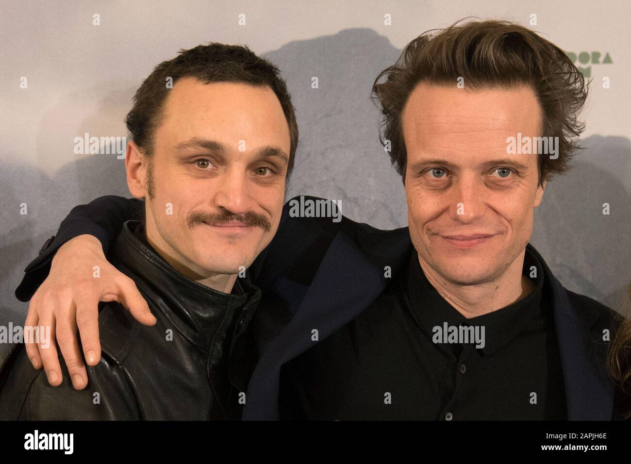 Berlin, Germany. 23rd Jan, 2020. The actors Franz Rogowski (l) and ...