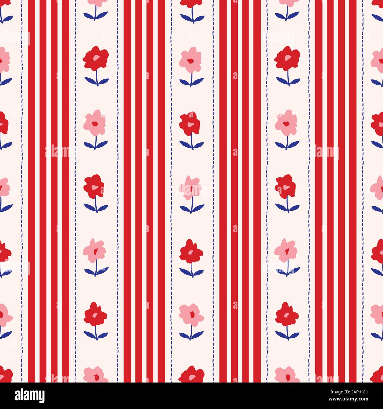 Simple geometric small scale floral pattern hi-res stock photography ...