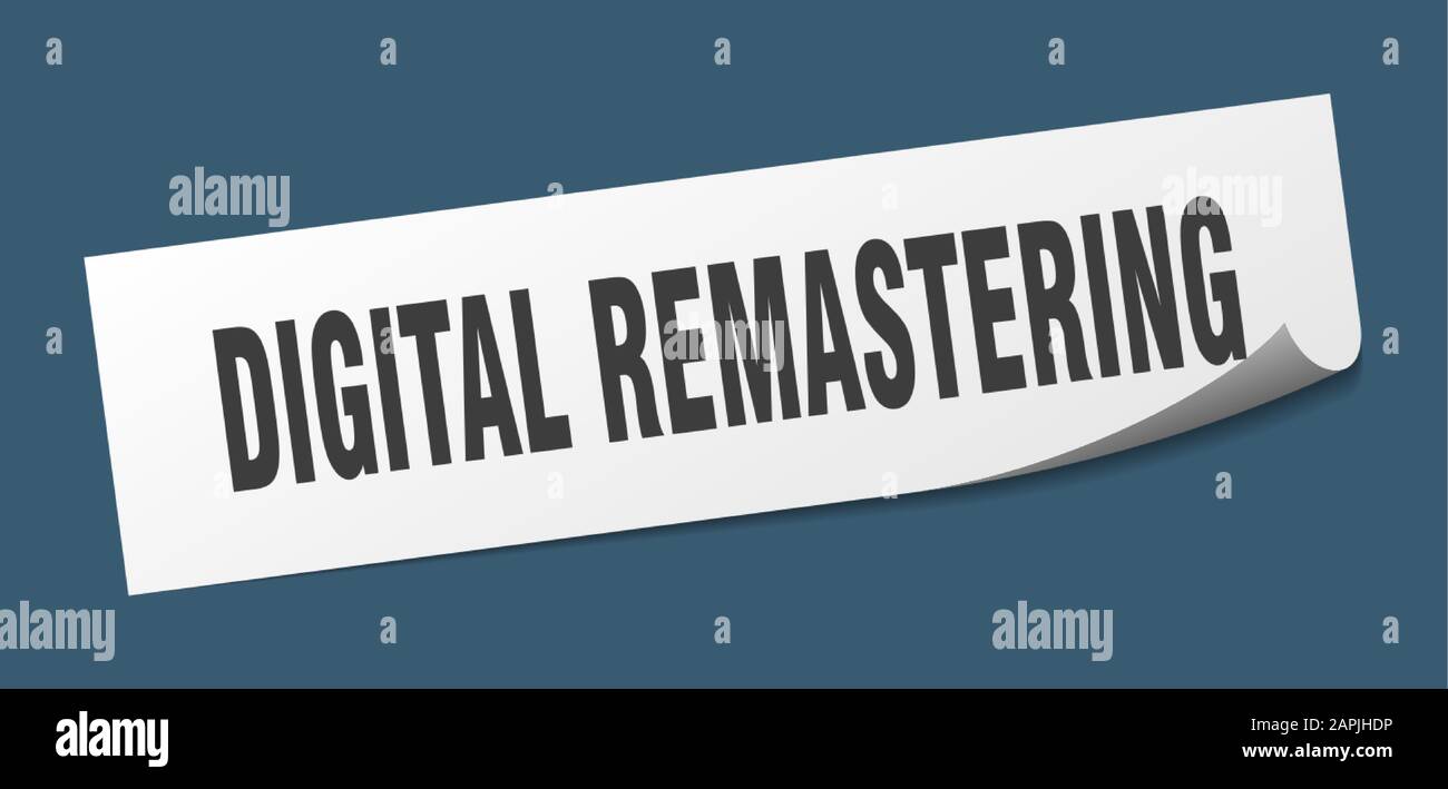 digital remastering sticker. digital remastering square sign. digital ...