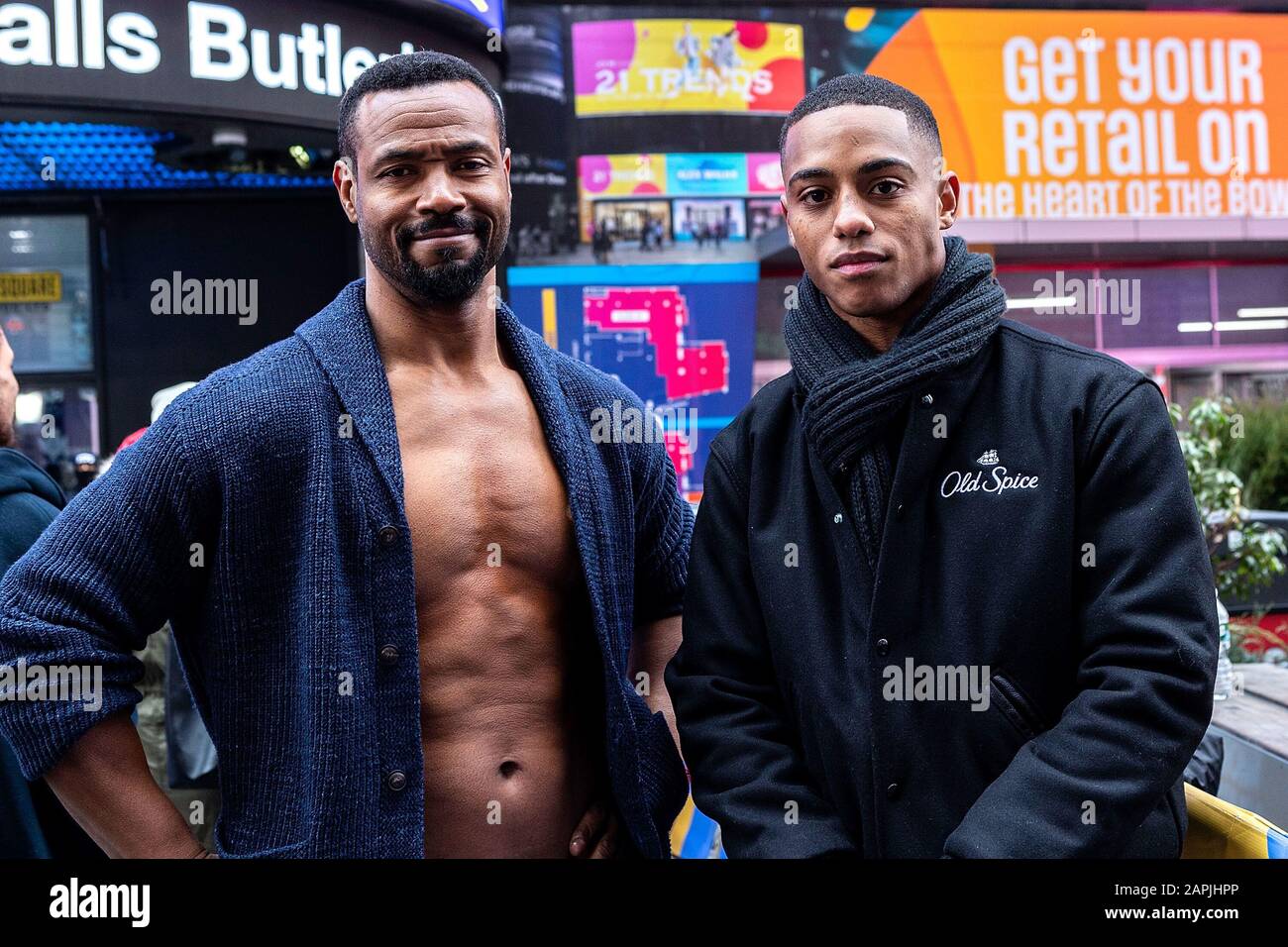 New York, NY, USA. 23rd Jan, 2020. Isaiah Mustafa, Keith Powers at the ...