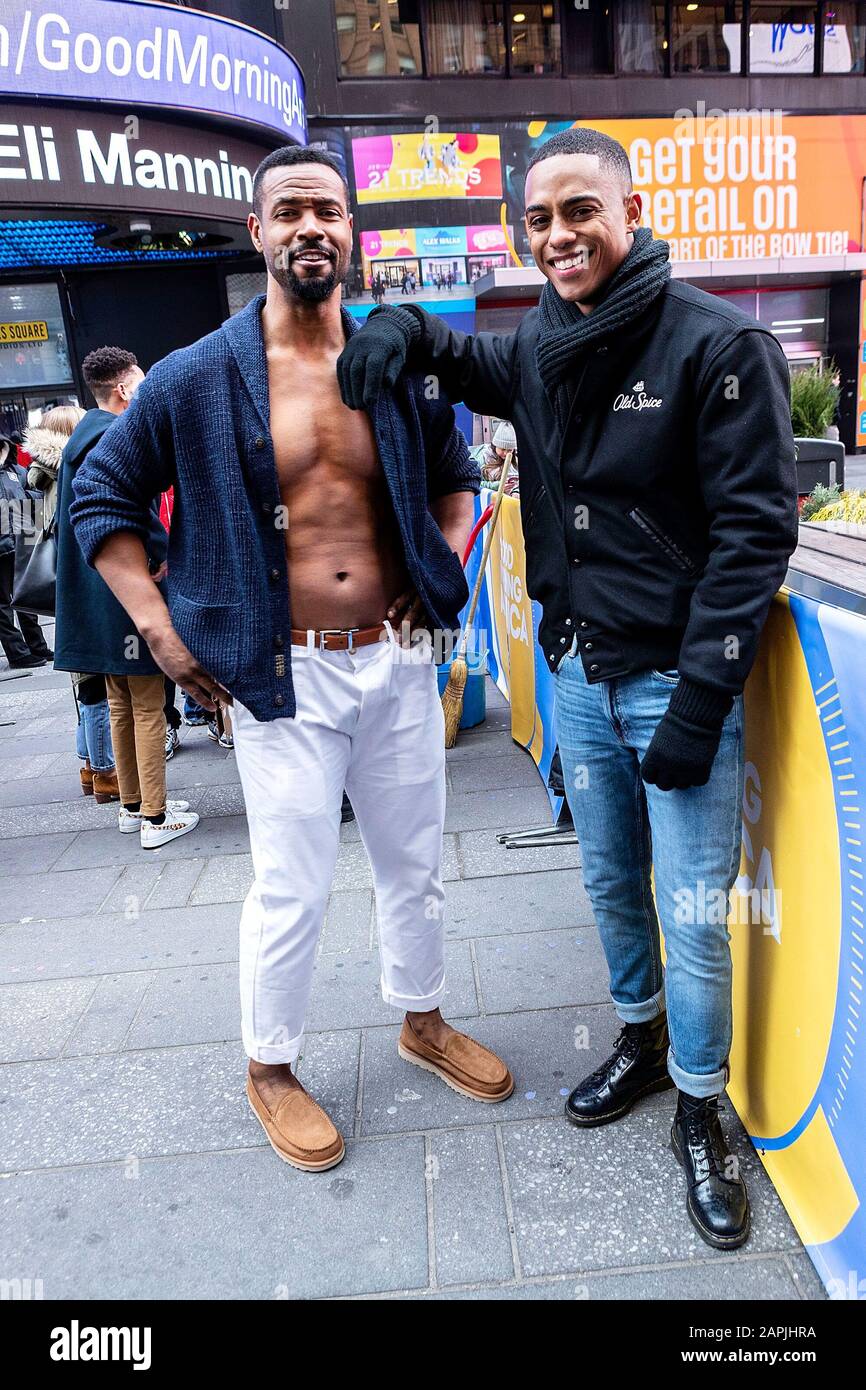New York, NY, USA. 23rd Jan, 2020. Isaiah Mustafa, Keith Powers at the ...