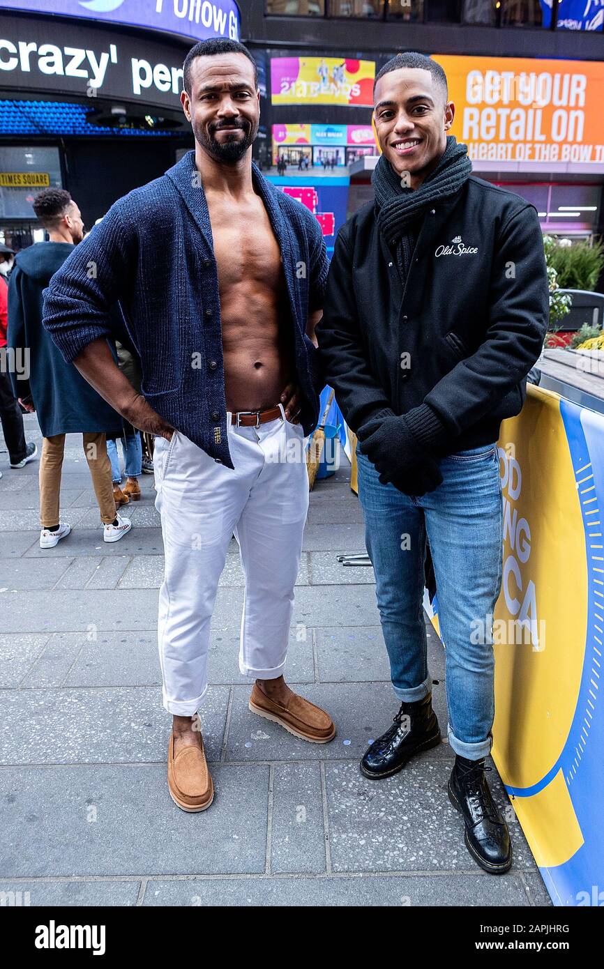 New York, NY, USA. 23rd Jan, 2020. Isaiah Mustafa, Keith Powers at the ...