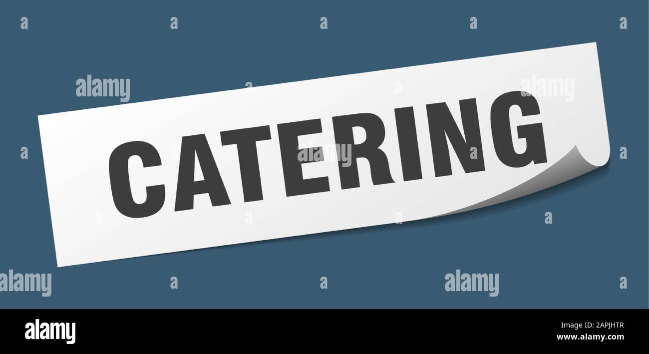catering sticker. catering square sign. catering. peeler Stock Vector ...