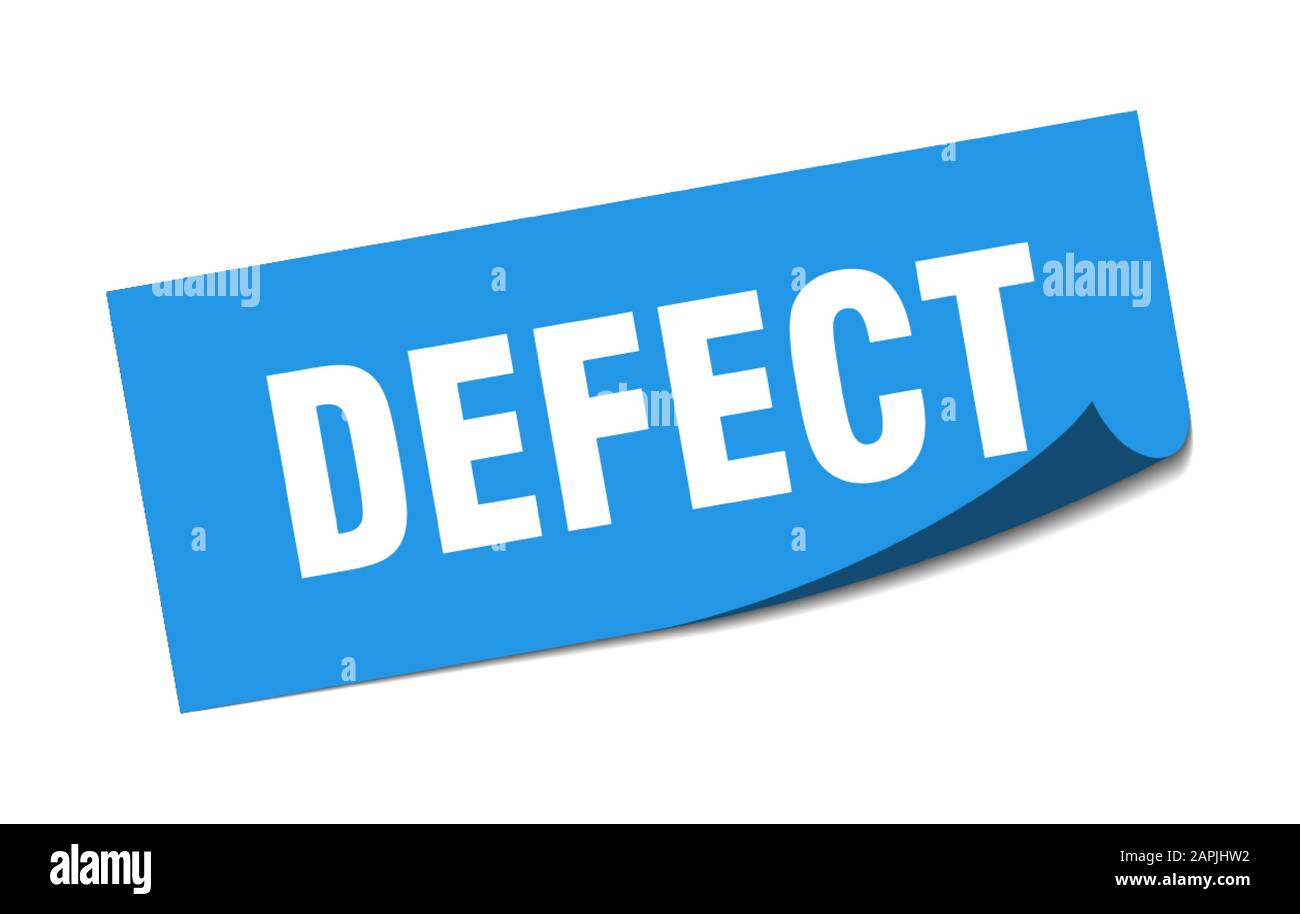 defect sticker. defect square sign. defect. peeler Stock Vector Image ...