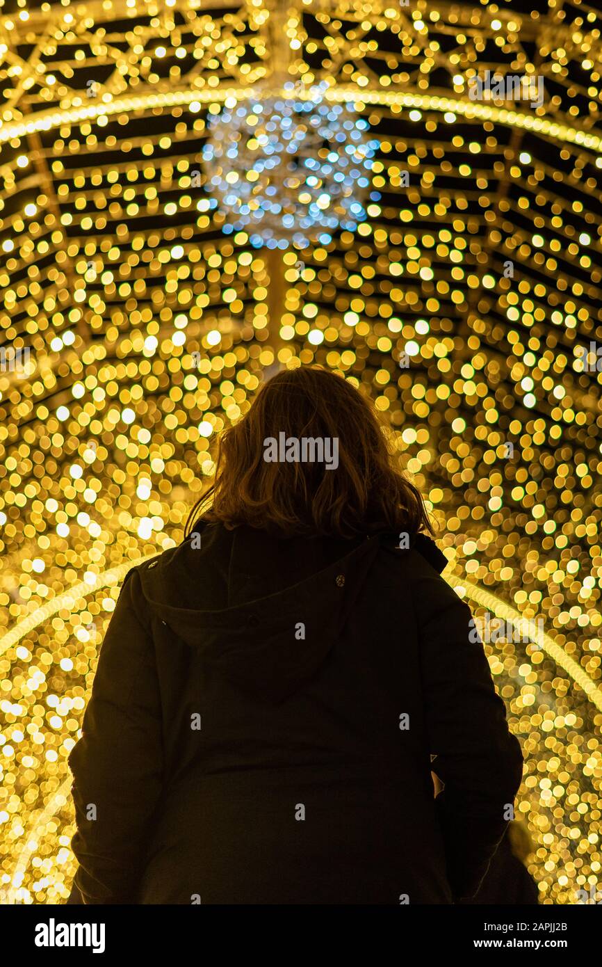 Beautiful woman blur background hi-res stock photography and images - Alamy