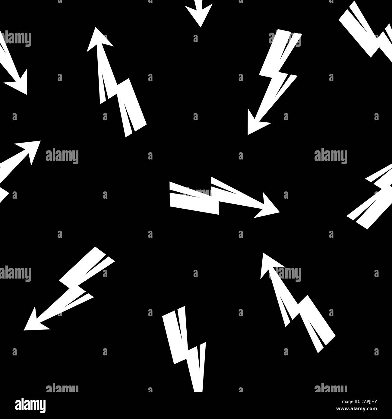Thunder bolt seamless pattern. Flash symbol abstract abstract ...