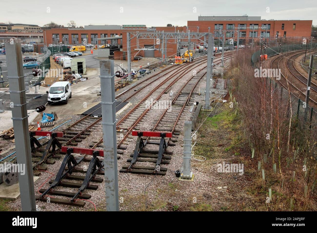 Network Rail's York Campus rail track and infrastructure training area ...
