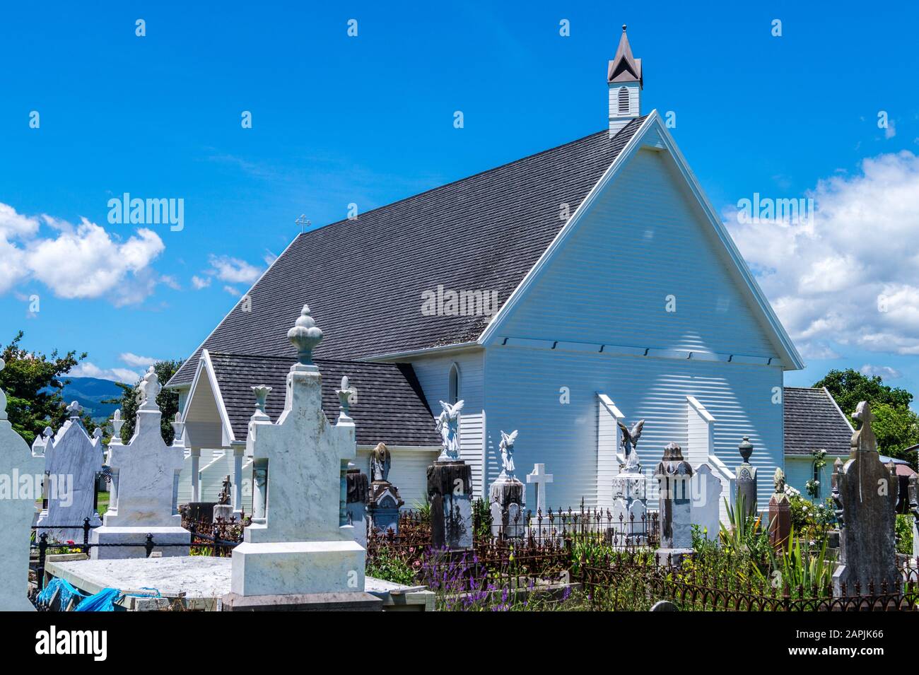 Rangiātea Church, 1851, Ōtaki, North Island, New Zealand Stock Photo ...