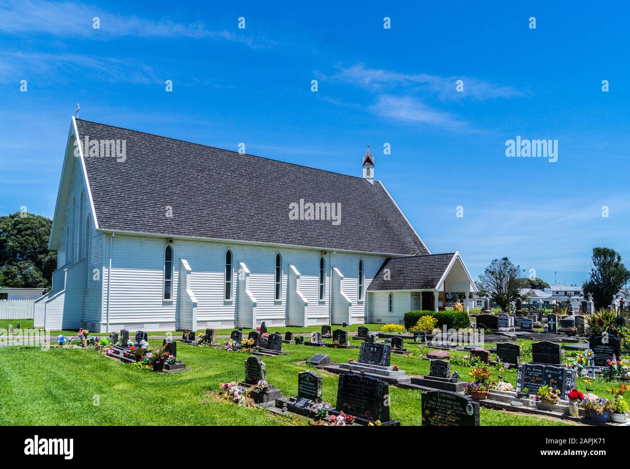 Rangiātea Church, 1851, Ōtaki, North Island, New Zealand Stock Photo ...