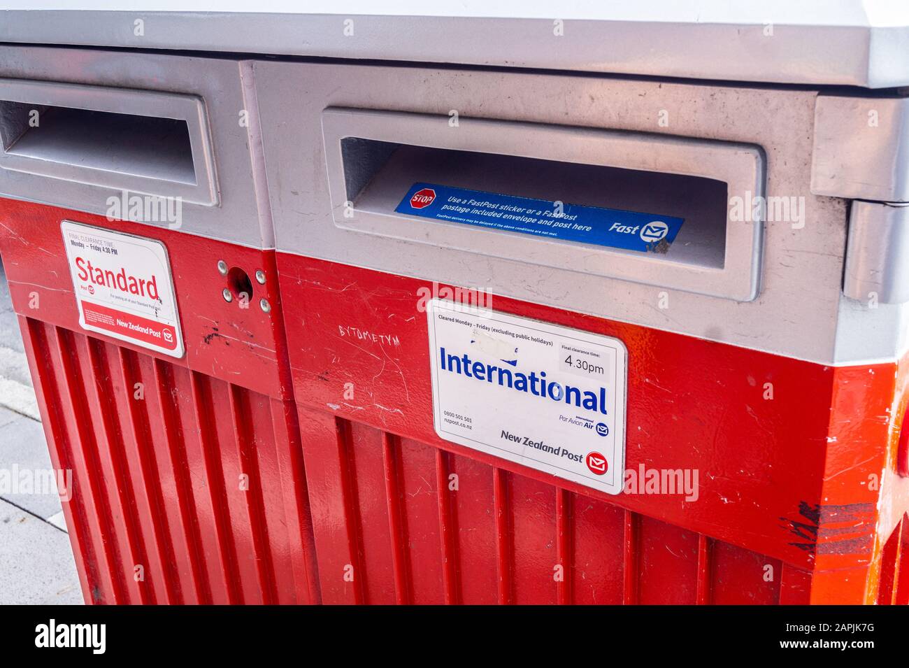 New Zealand Post letterbox, Ōtaki, North Island, New Zealand Stock ...