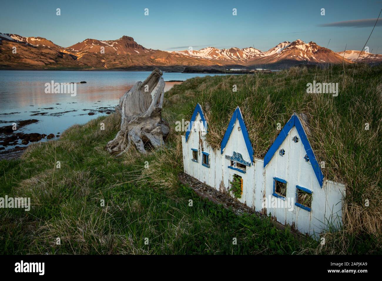 Little turf houses. Iceland Stock Photo - Alamy