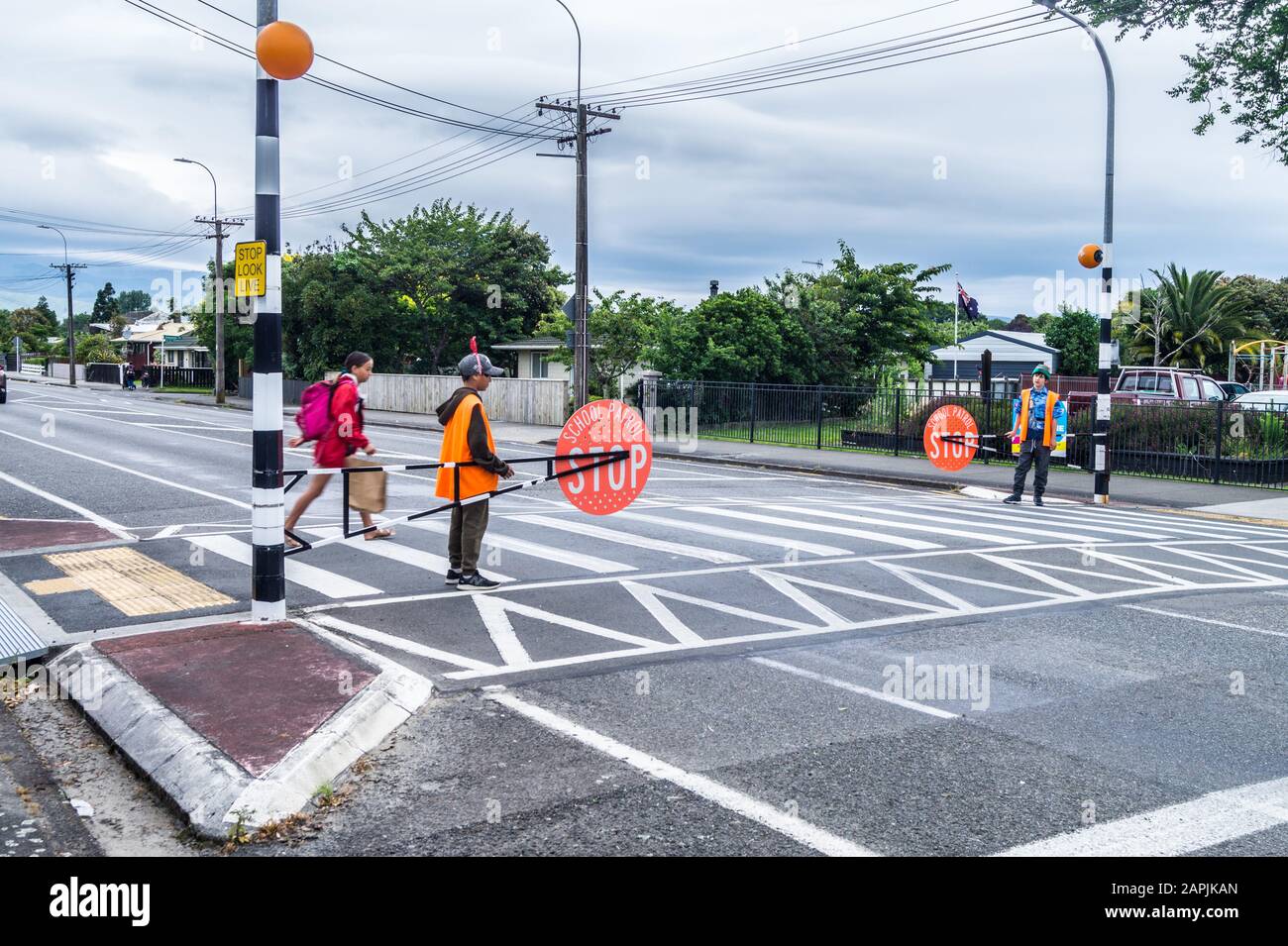 School road patrol hi-res stock photography and images - Alamy