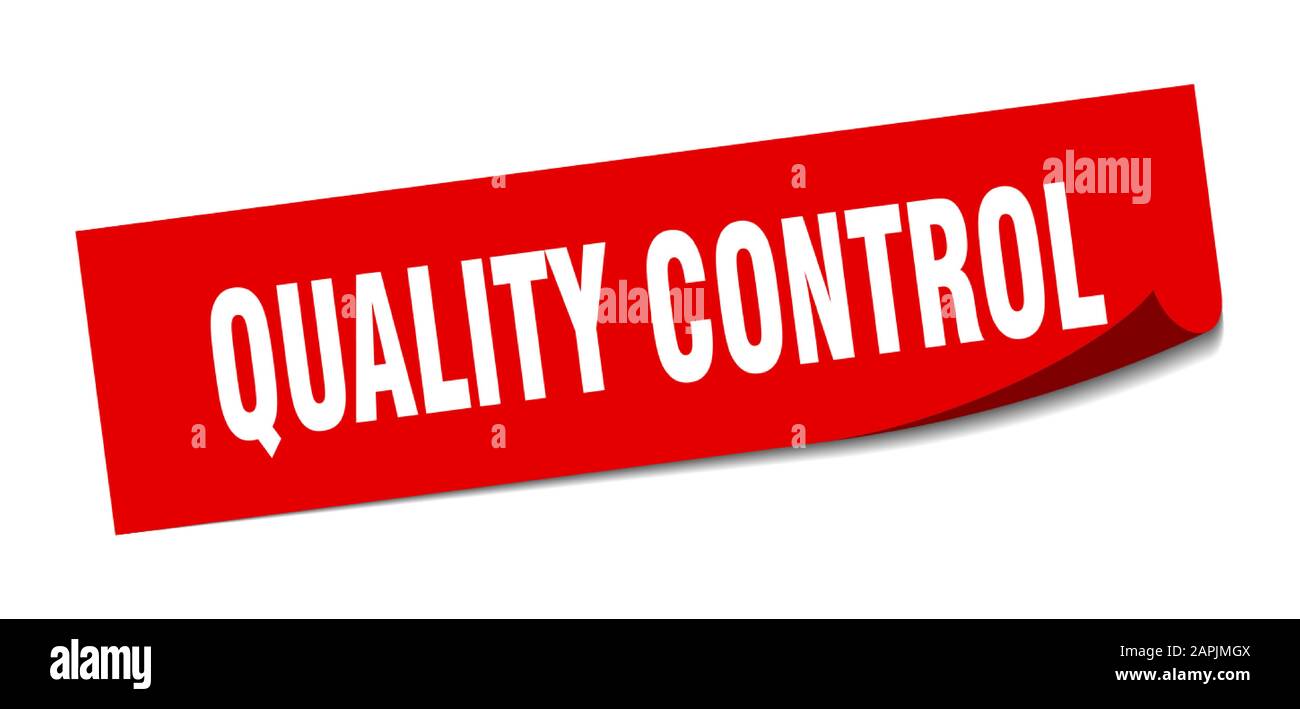 quality control sticker. quality control square sign. quality control ...