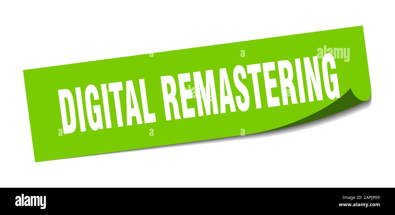 digital remastering sticker. digital remastering square sign. digital ...