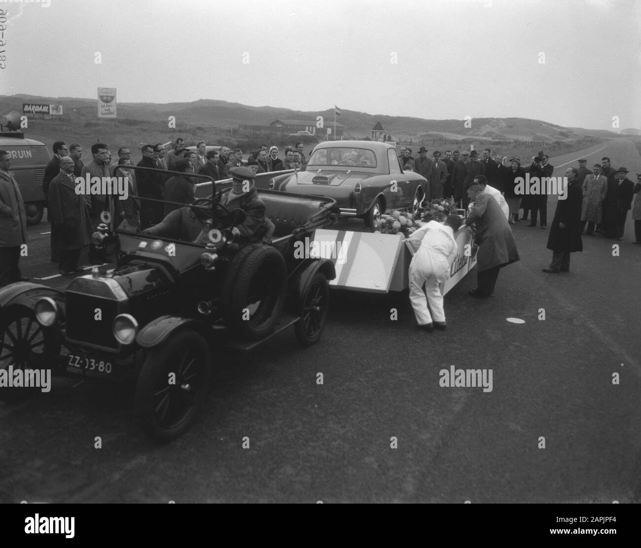 Demonstration of a new Dutch sports car Citer on the circuit of ...