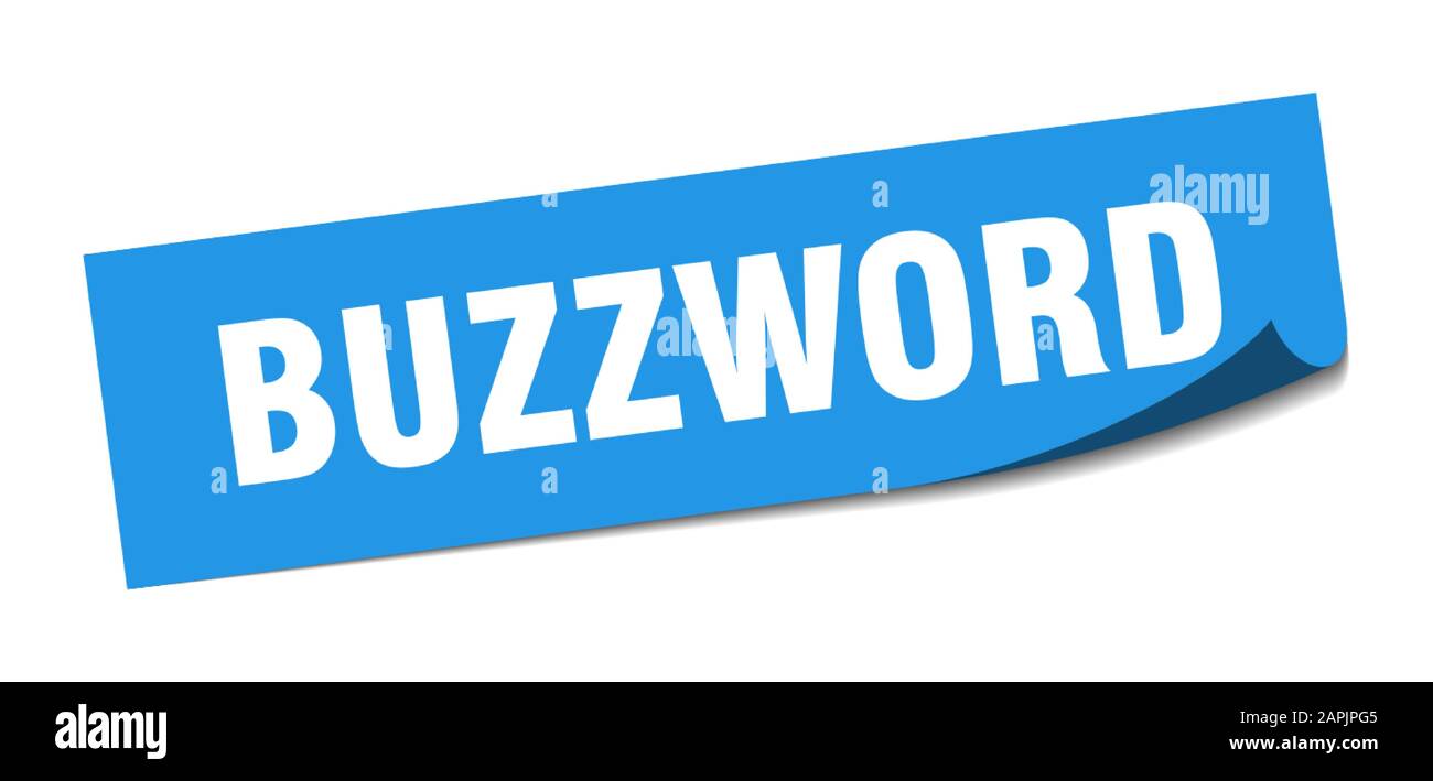 buzzword sticker. buzzword square sign. buzzword. peeler Stock Vector ...