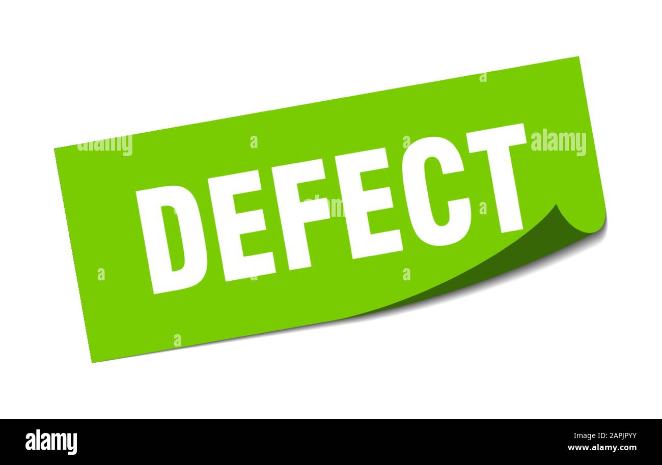 defect sticker. defect square sign. defect. peeler Stock Vector Image ...