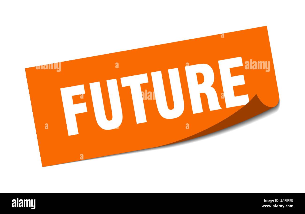 future sticker. future square sign. future. peeler Stock Vector Image ...