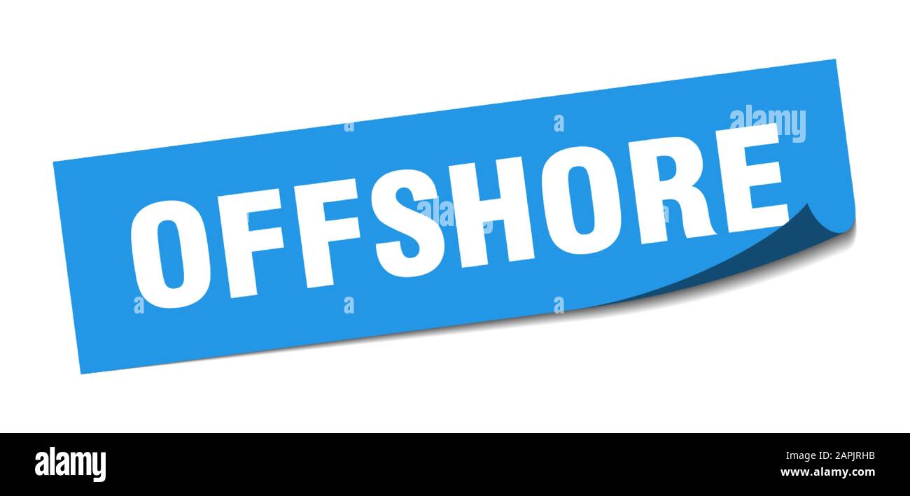 offshore sticker. offshore square sign. offshore. peeler Stock Vector ...