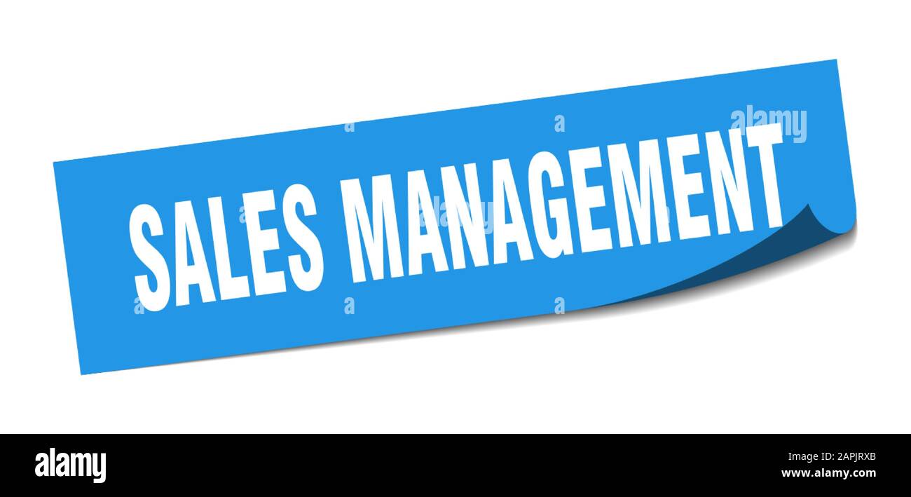 sales management sticker. sales management square sign. sales ...