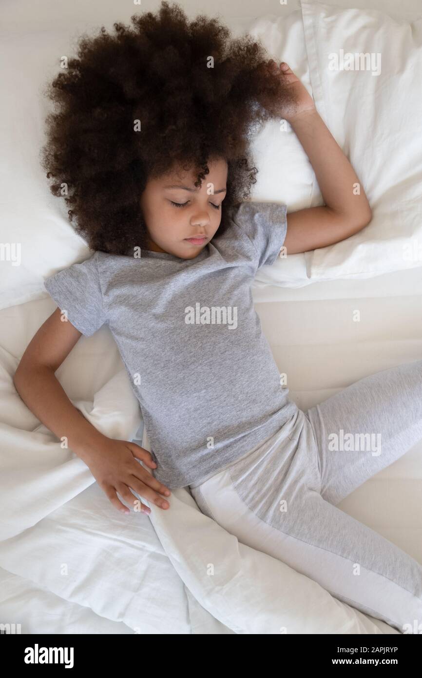 African american child bed sleeping hi-res stock photography and images ...