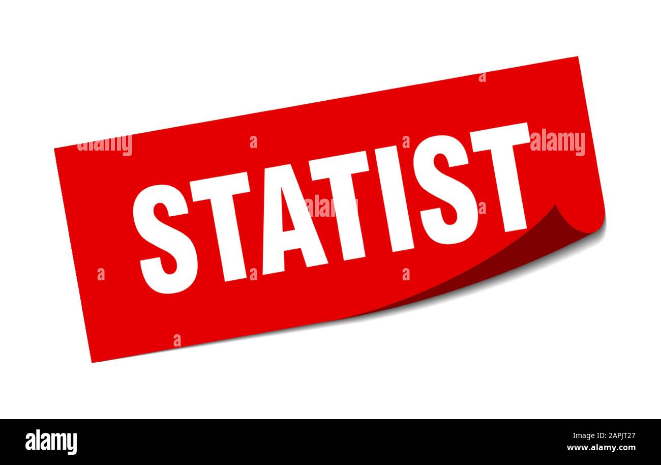 statist sticker. statist square sign. statist. peeler Stock Vector ...