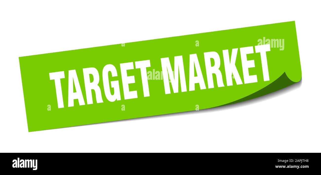target market sticker. target market square sign. target market. peeler ...