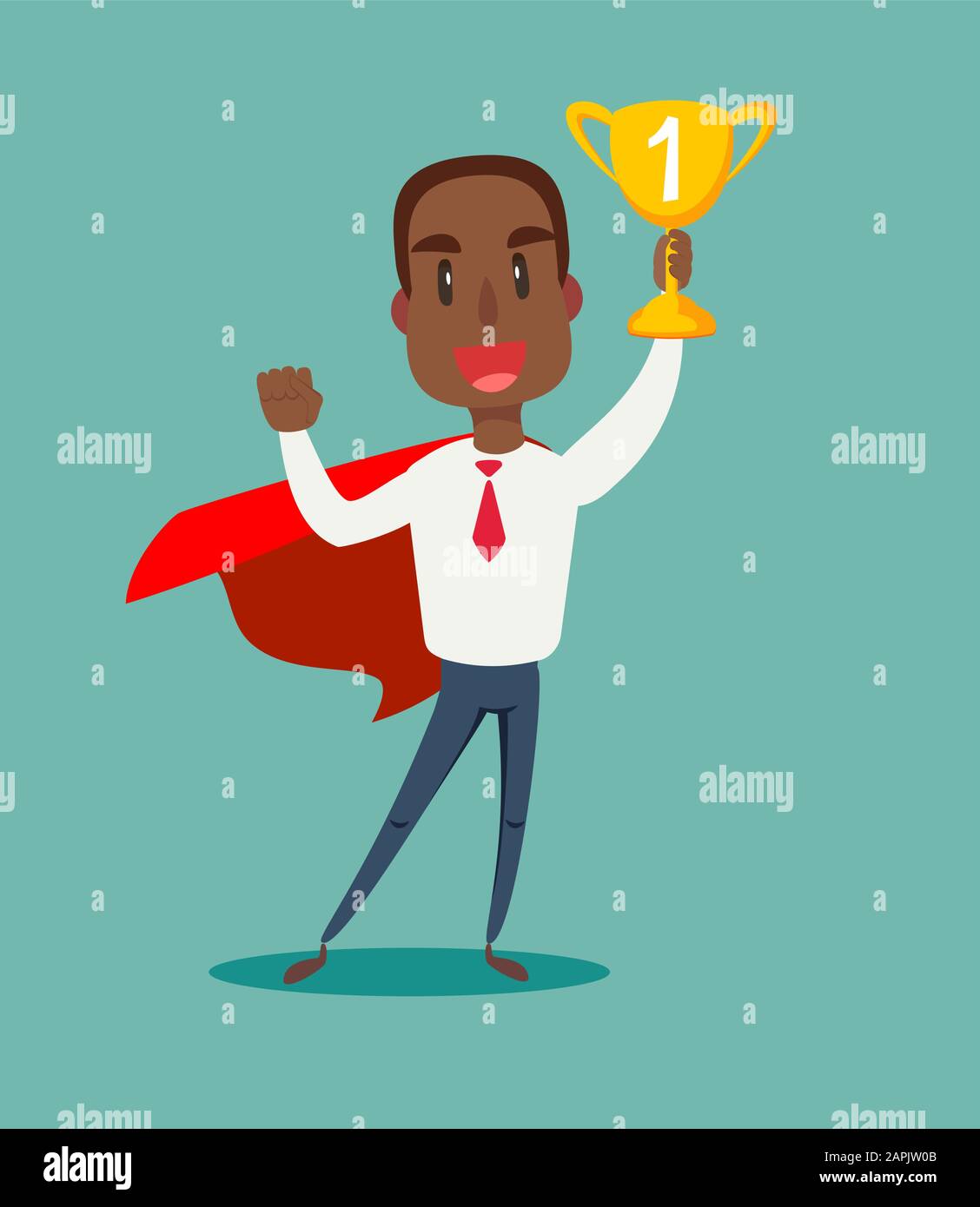 Business superhero cartoon hi-res stock photography and images - Alamy