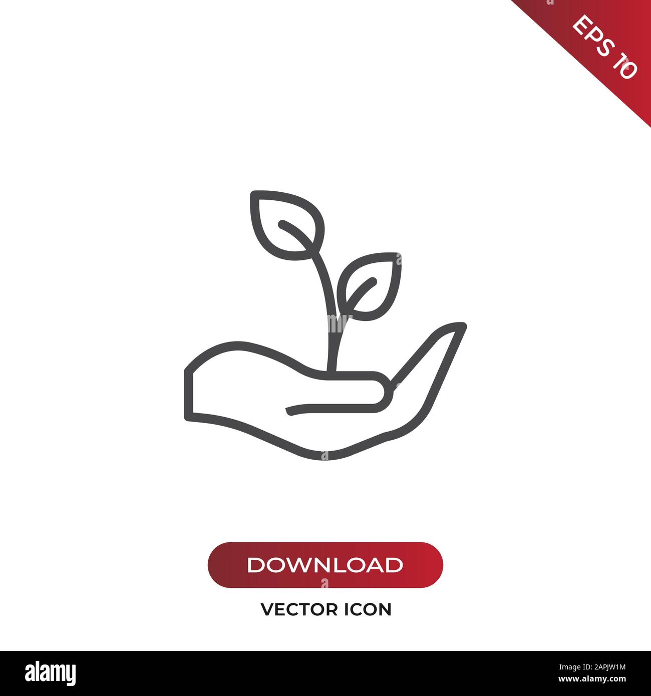 Growth icon vector. Simple growth sign in modern design style for web ...