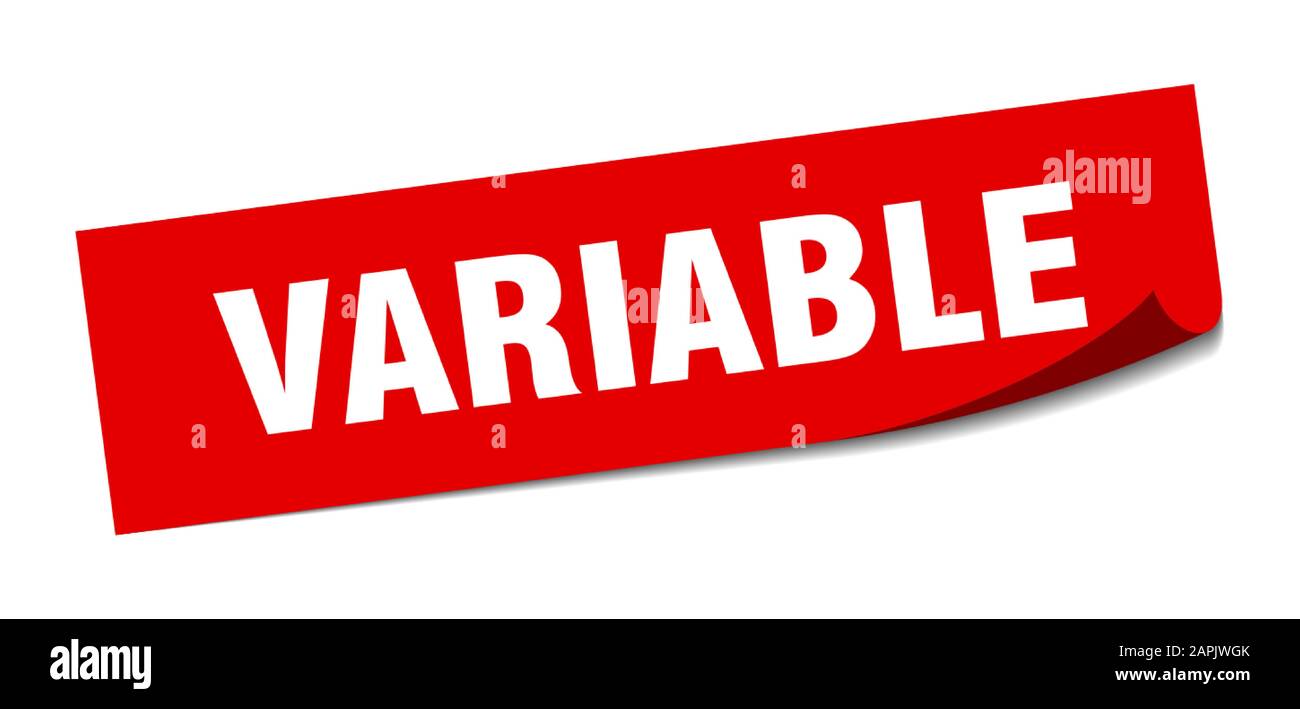 variable sticker. variable square sign. variable. peeler Stock Vector ...