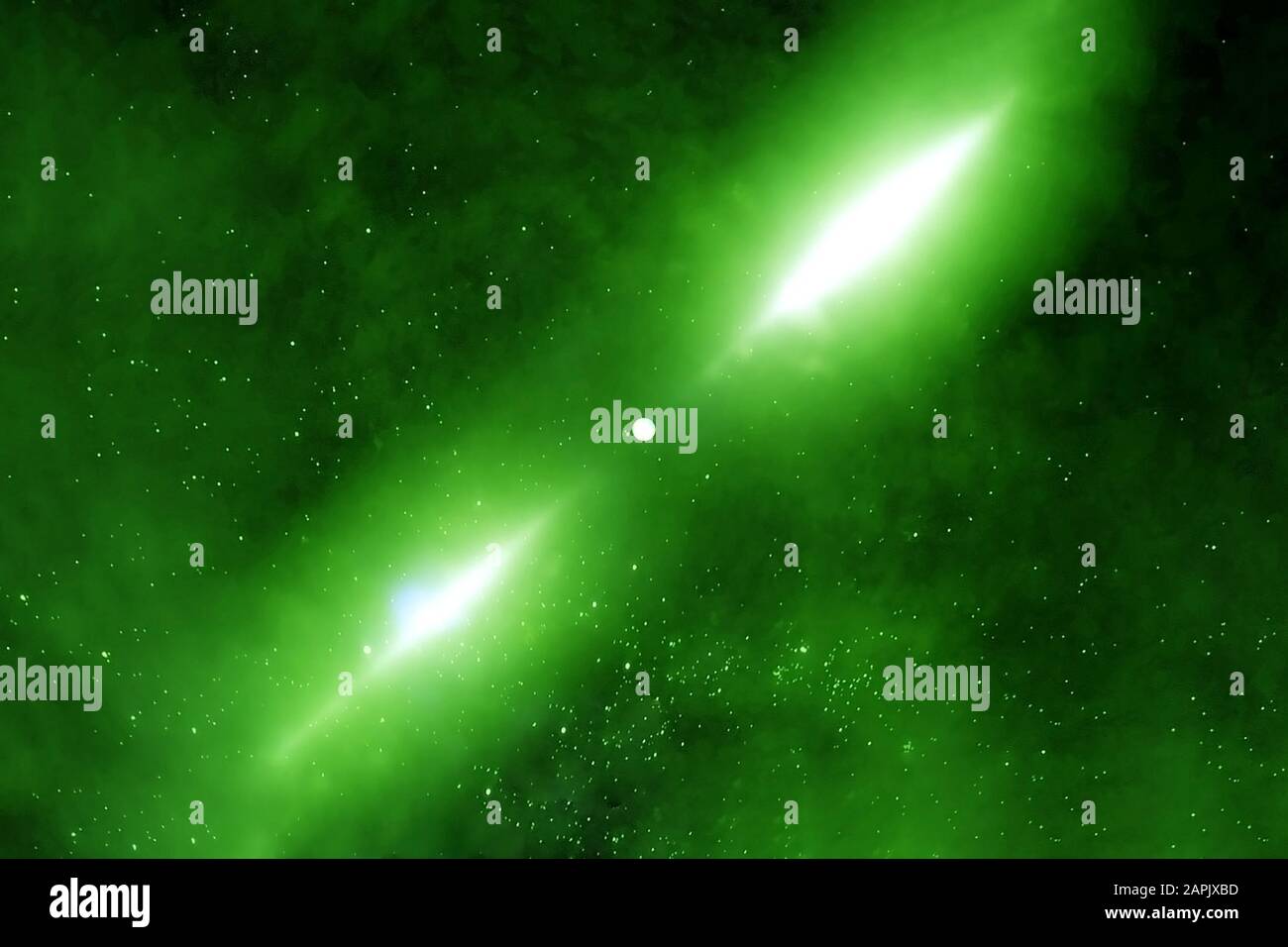 Pulsar in green. Elements of this image were furnished by NASA Stock ...