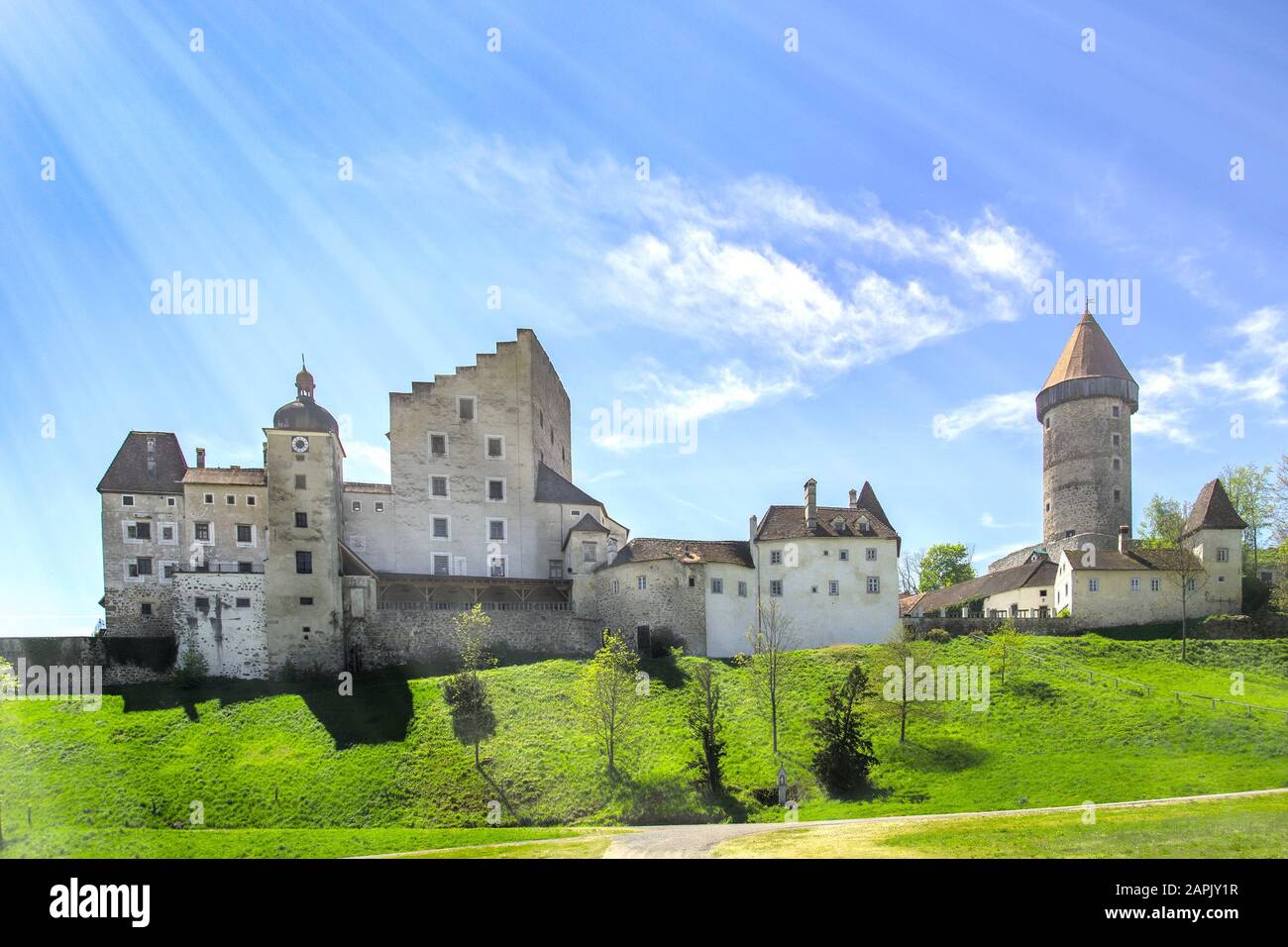 Clam castle in Austria, Perg im Unteren Muehlviertel Stock Photo - Alamy
