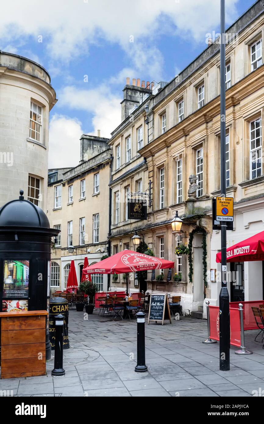 The Garrick's Head pub and The Bath Theatre Royal in Bath, Somerset, UK ...