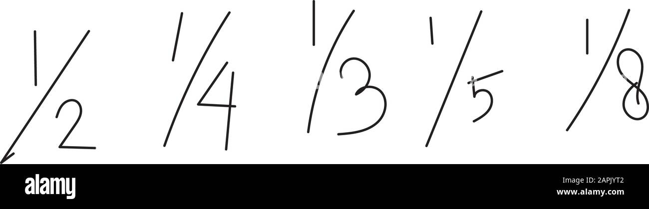 numbers, hand drawn illustration. vector illustration. set of number in ...