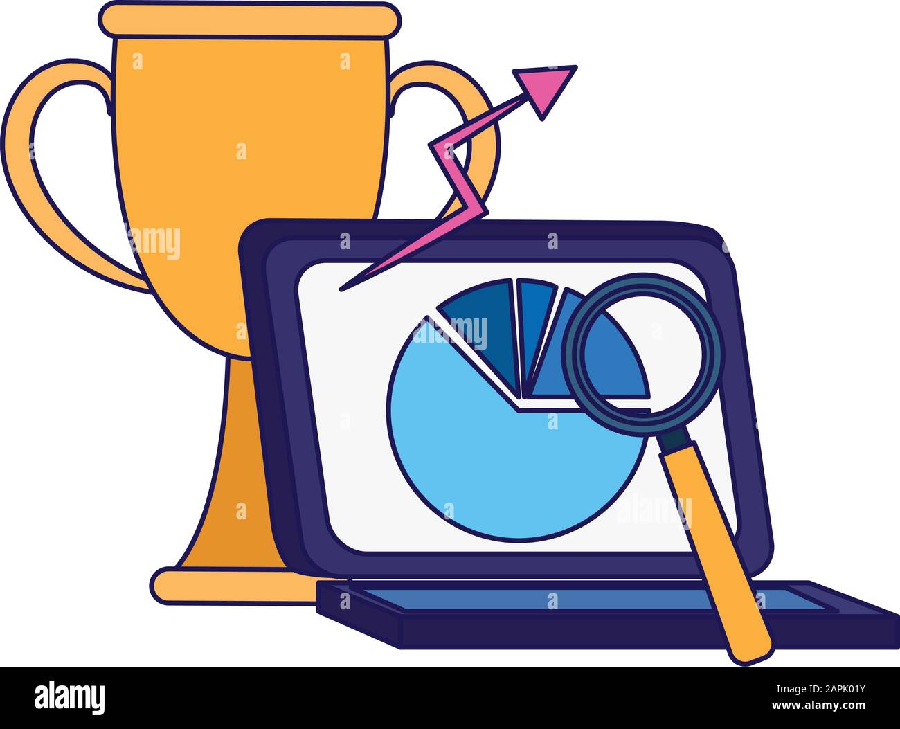 Computer technology trophy Cut Out Stock Images & Pictures - Alamy