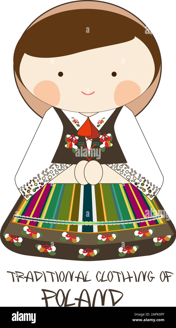 Poland traditional clothing Stock Vector Images - Alamy
